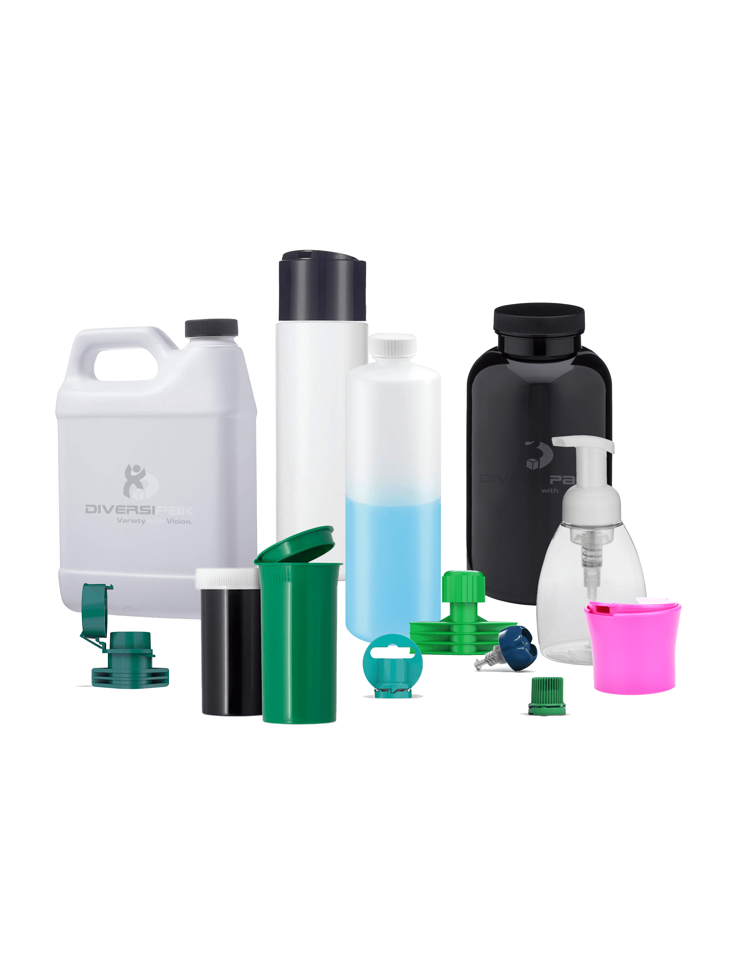 Caps, Bottles, Pumps – Diversipak Packaging Products and Solutions